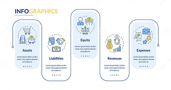 General Ledger Documents Rectangle Infographic Vector Stock ...