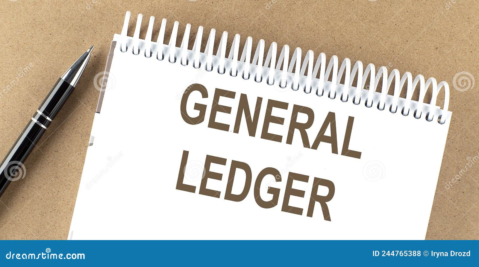 GENERAL LEDGER Text on a Notepad with Pen, Business Concept Stock Photo ...