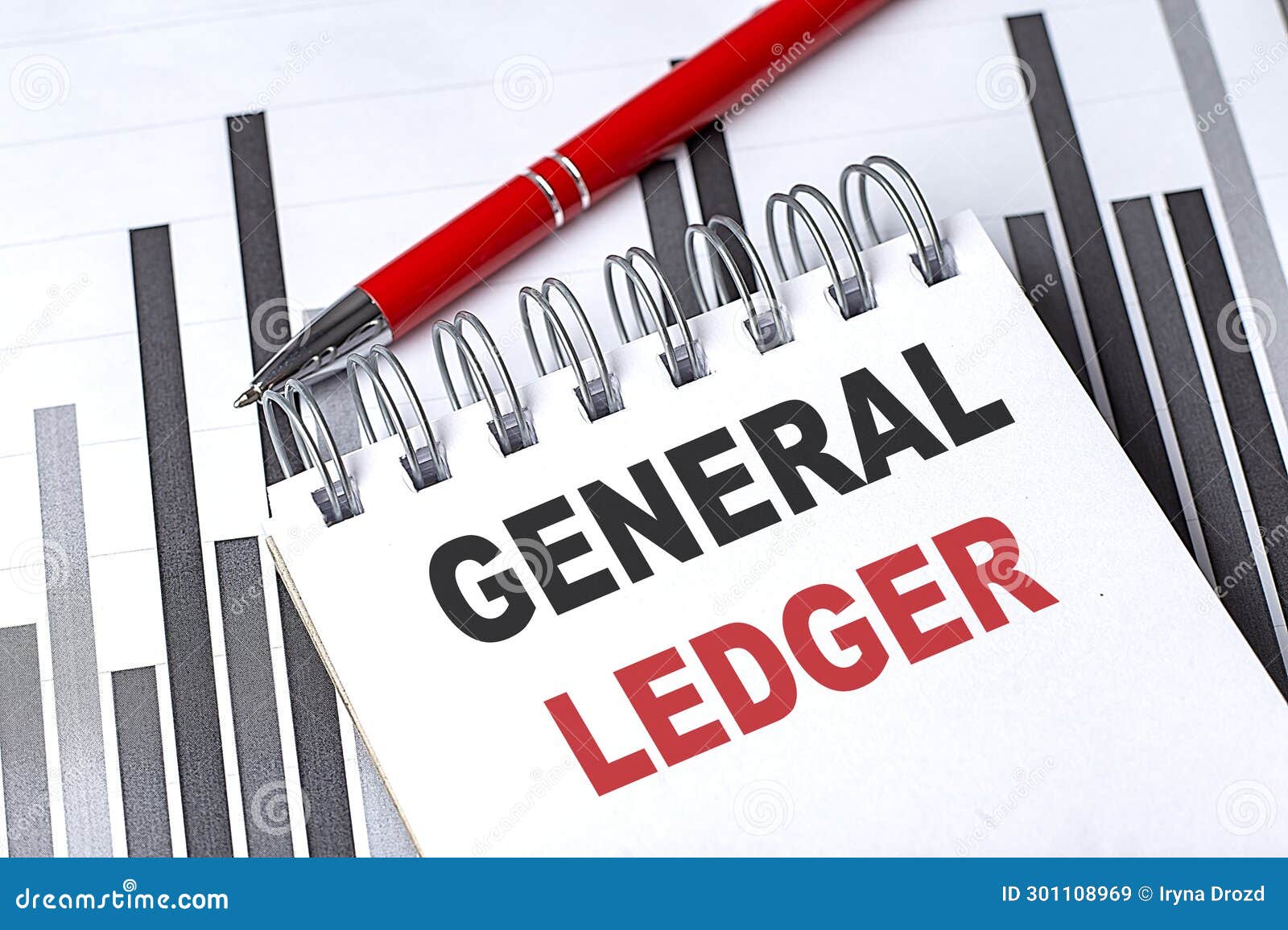 GENERAL LEDGER Text Written on Notebook with Pen on Chart Stock Image ...