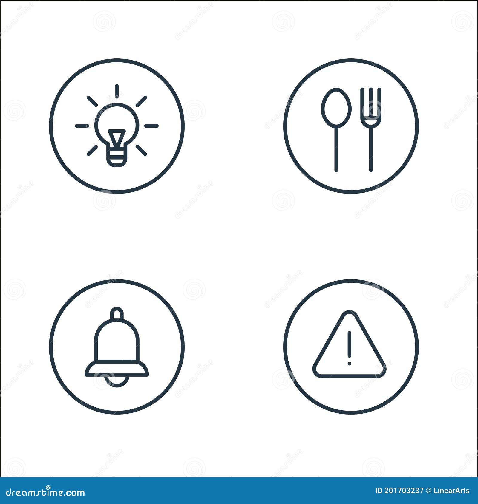 General Line Icons. Linear Set Stock Vector - Illustration of security ...