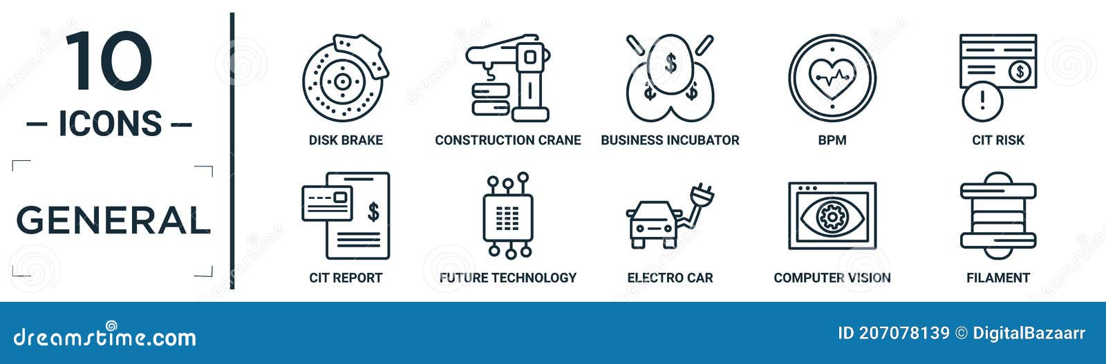 Filament Linear Icon. Modern Outline Filament Logo Concept On Wh Vector ...