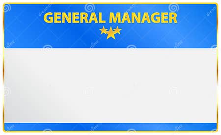 General Manager Card stock vector. Illustration of blue - 33779223
