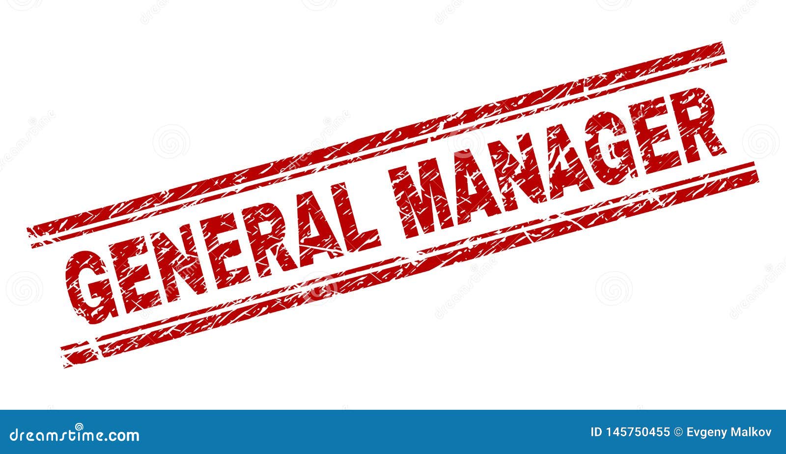 Scratched Textured GENERAL MANAGER Stamp Seal Stock Vector ...