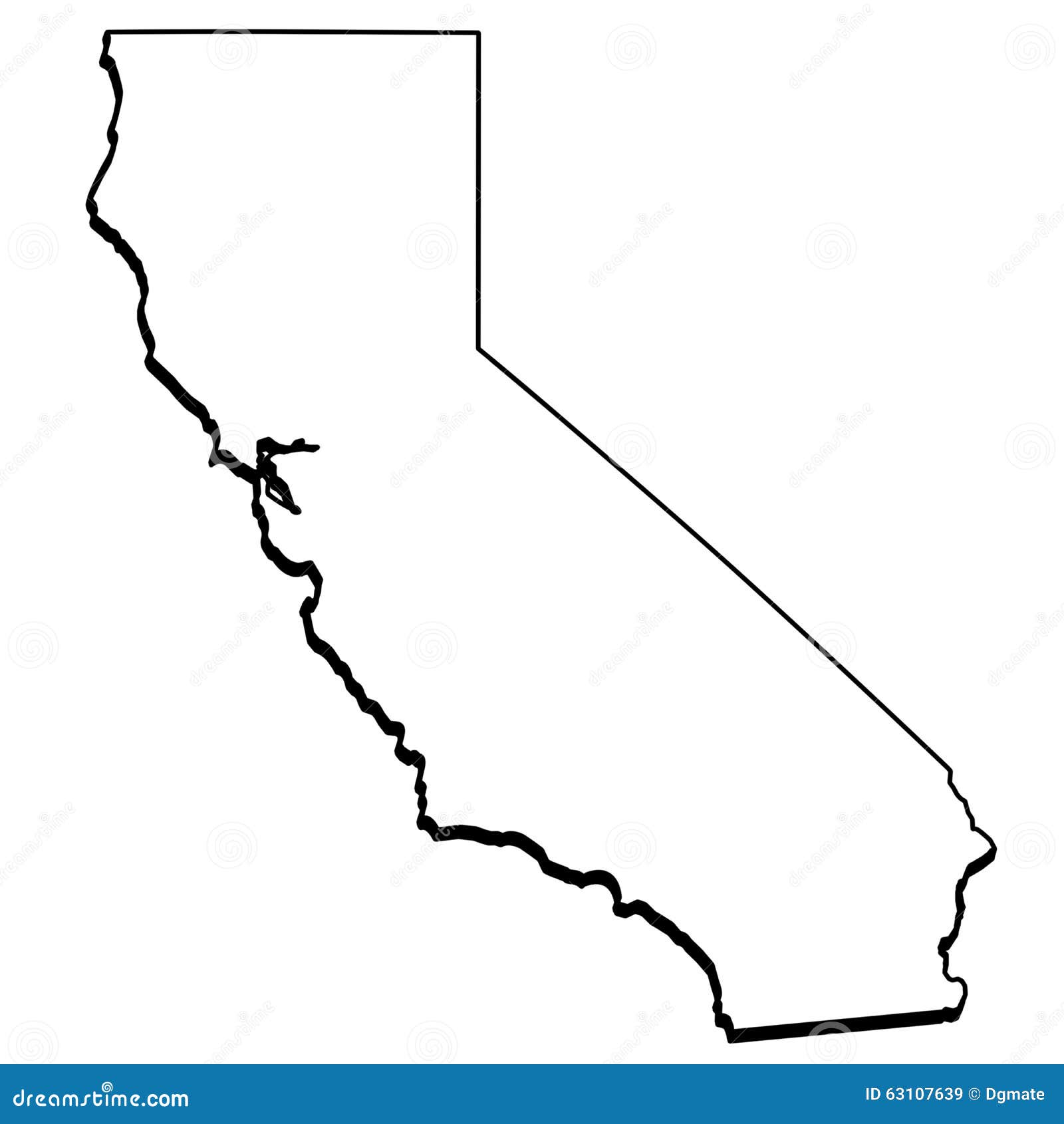 General Map Of California Royalty-Free Stock Photography ...