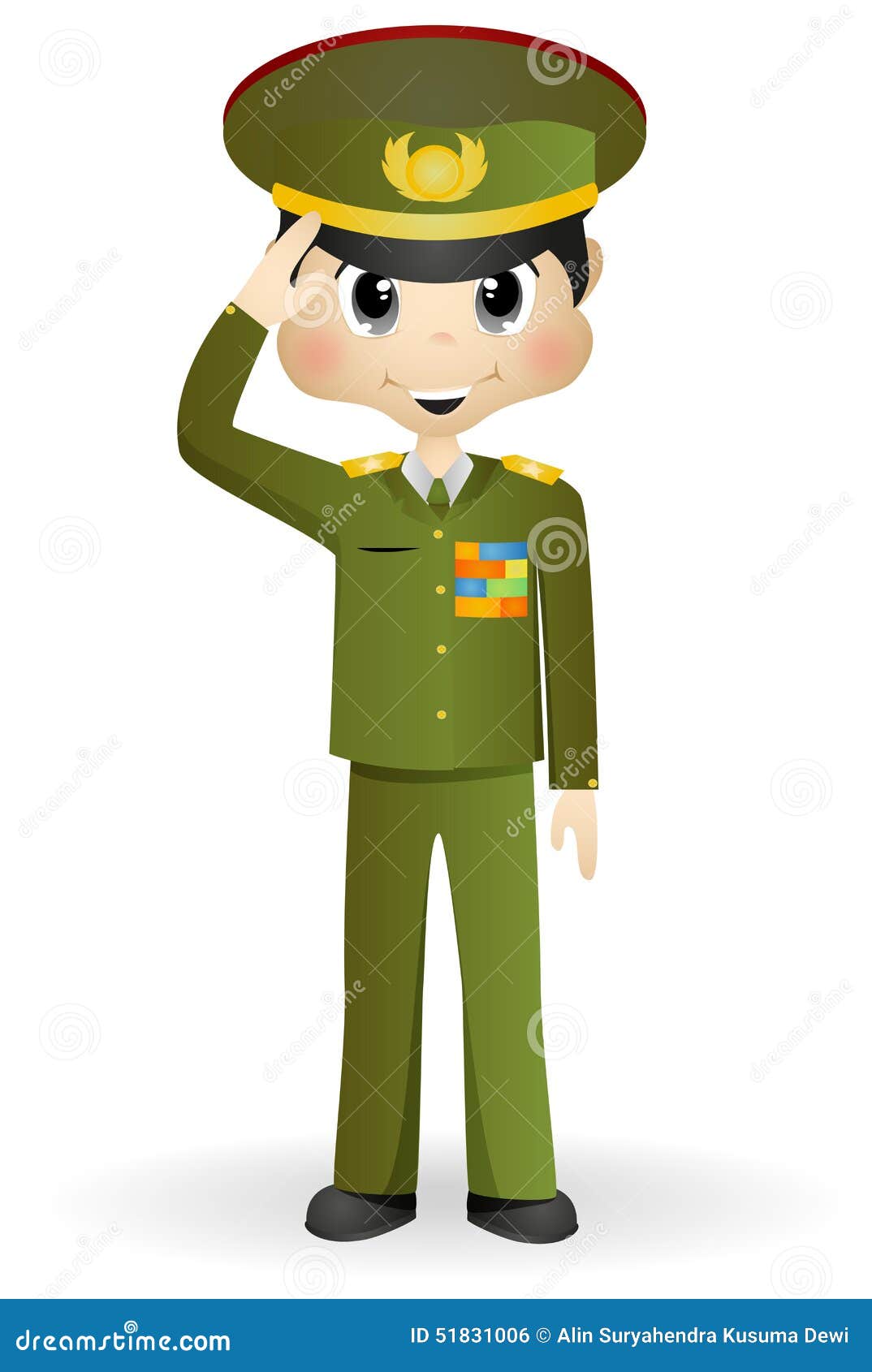 Army Commander Cartoon