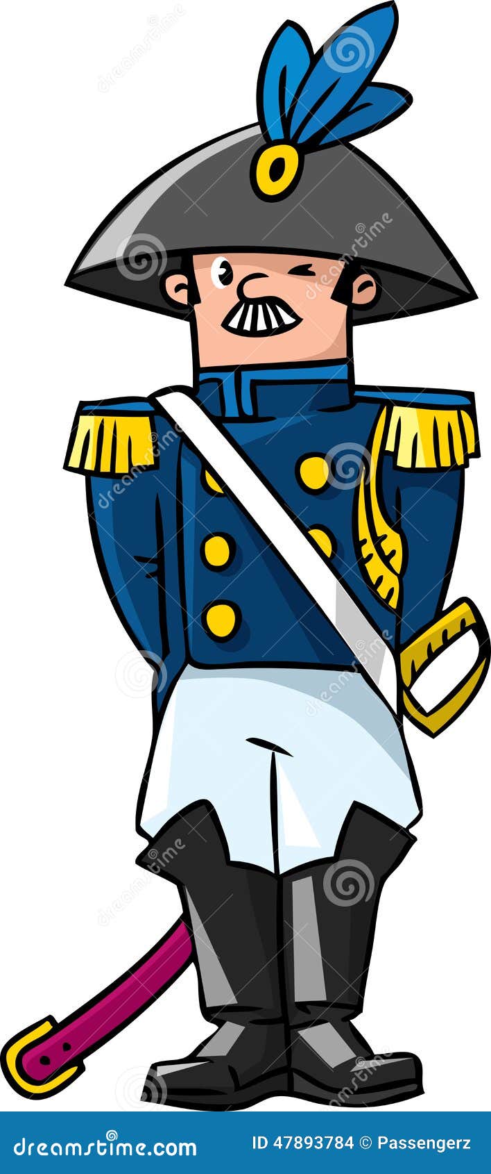 General or officer stock illustration. Illustration of vintage - 47893784