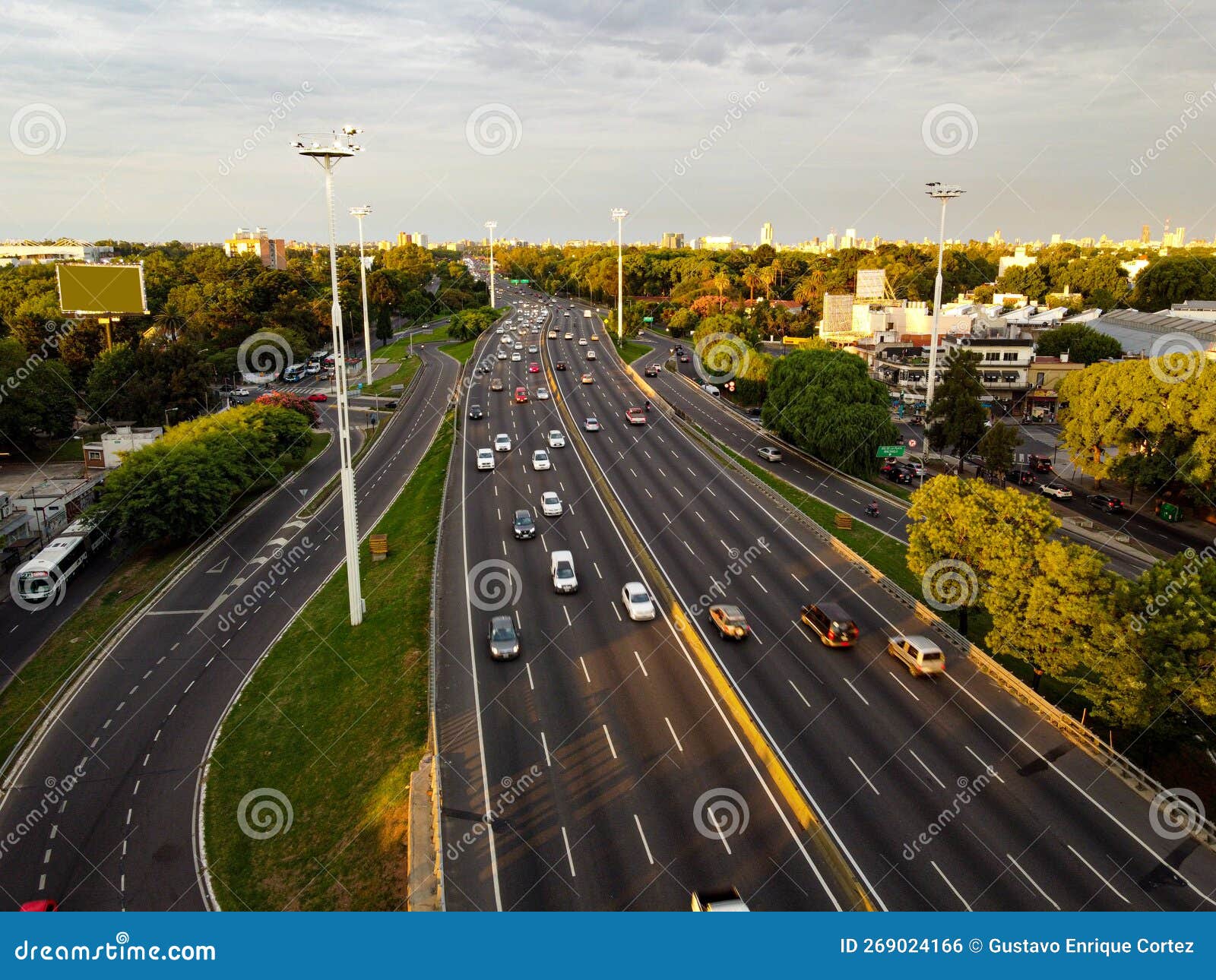 General Paz Avenue and Constituyentes Avenue Stock Photo - Image of ...
