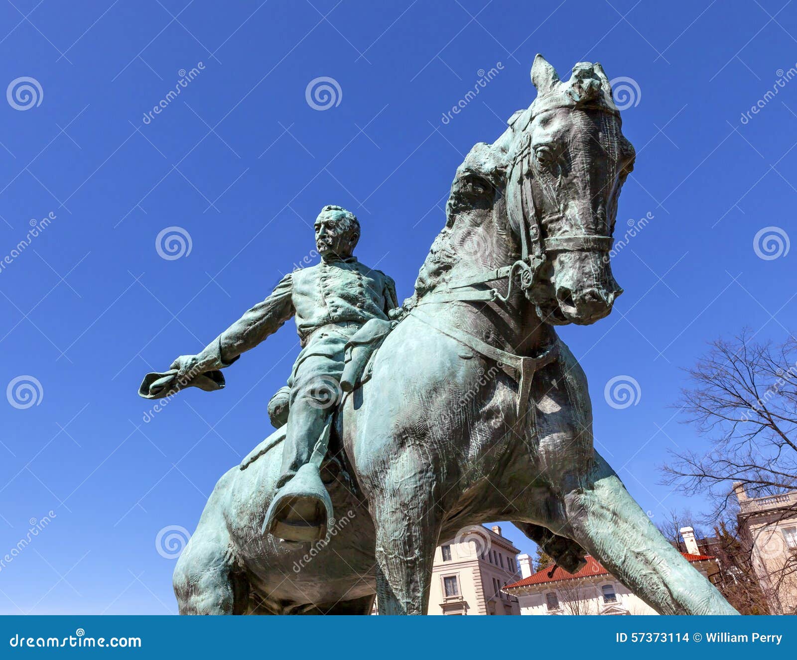 General Philip Sheridan Statue Sheridan Circle Washington DC Stockfoto ...