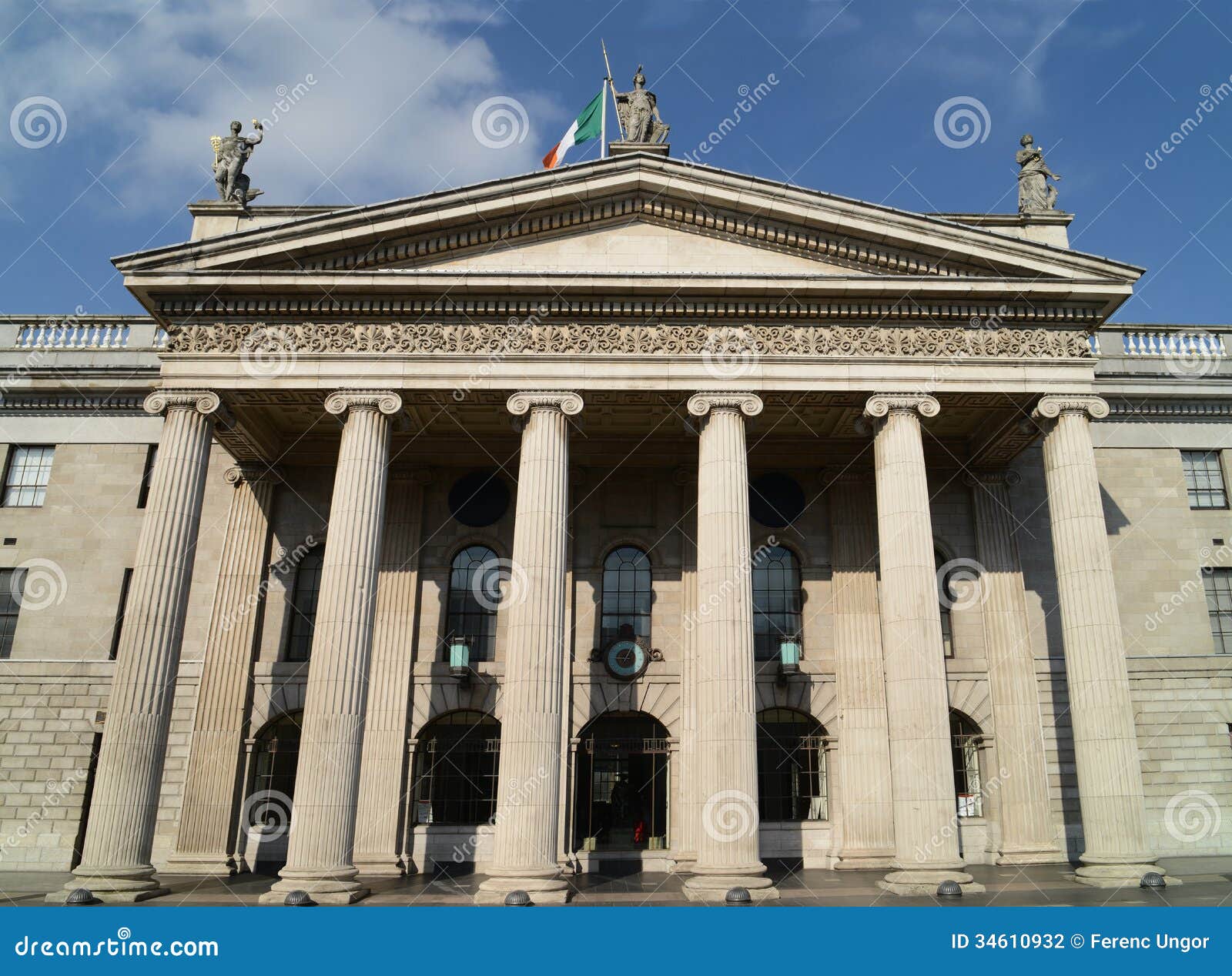 General post office Dublin stock photo. Image of architecture - 34610932