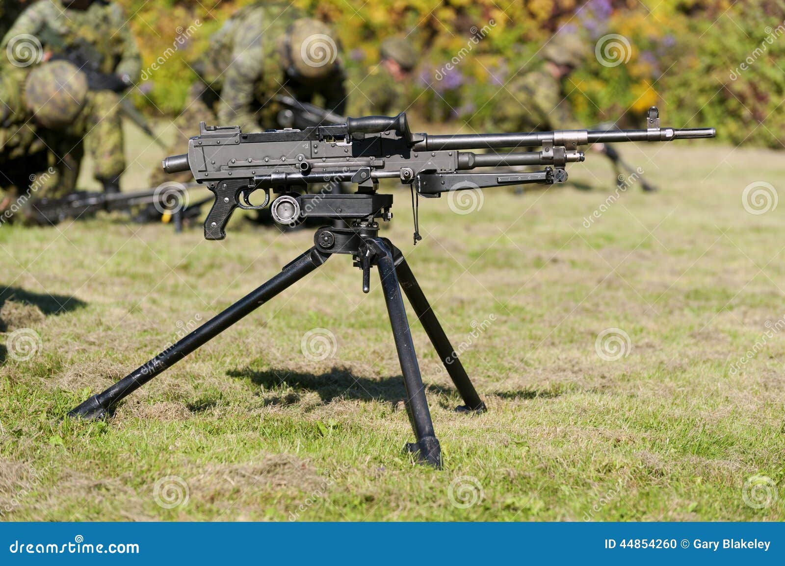 General Purpose Machine Gun Stock Photo - Image of military, tripod ...