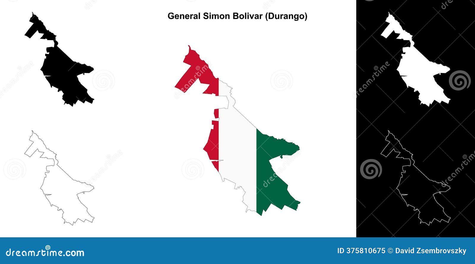 Bolivar Outline Map Cartoon Vector | CartoonDealer.com #361719689