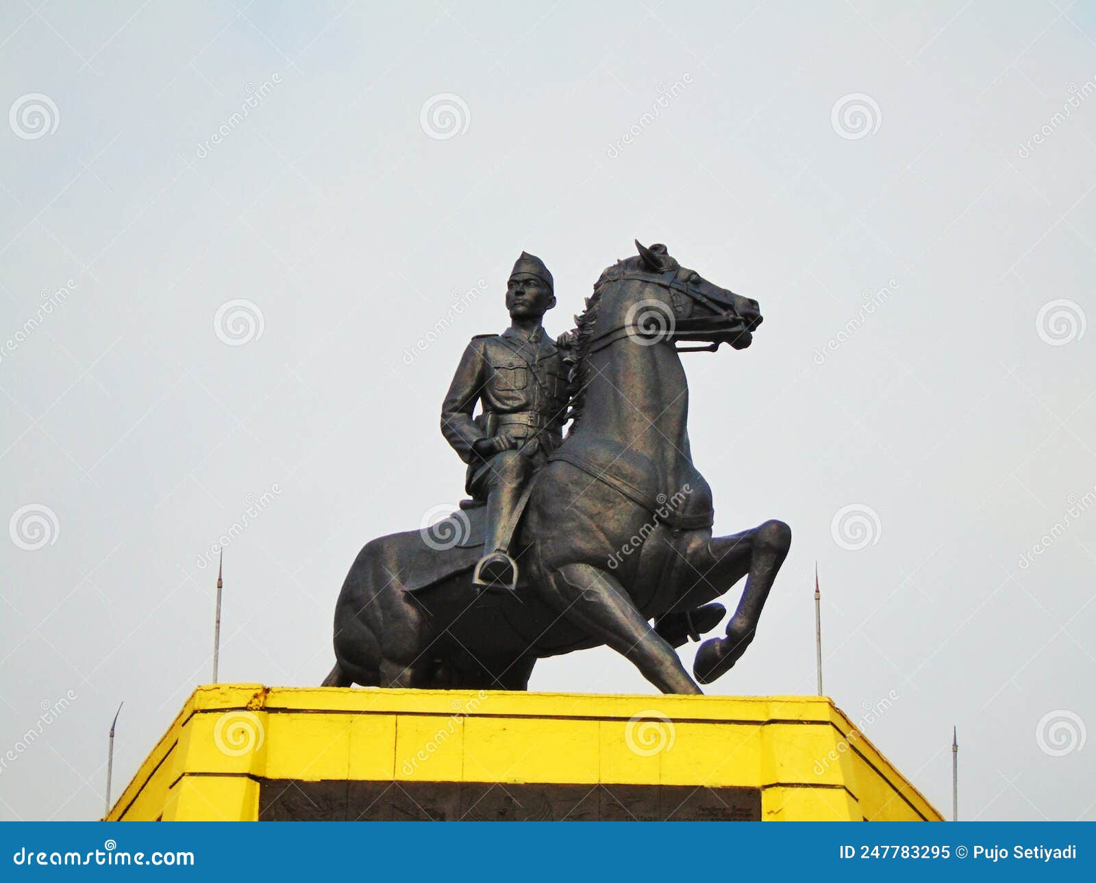 General Soedirman Statue Inscription Editorial Image - Image of ...