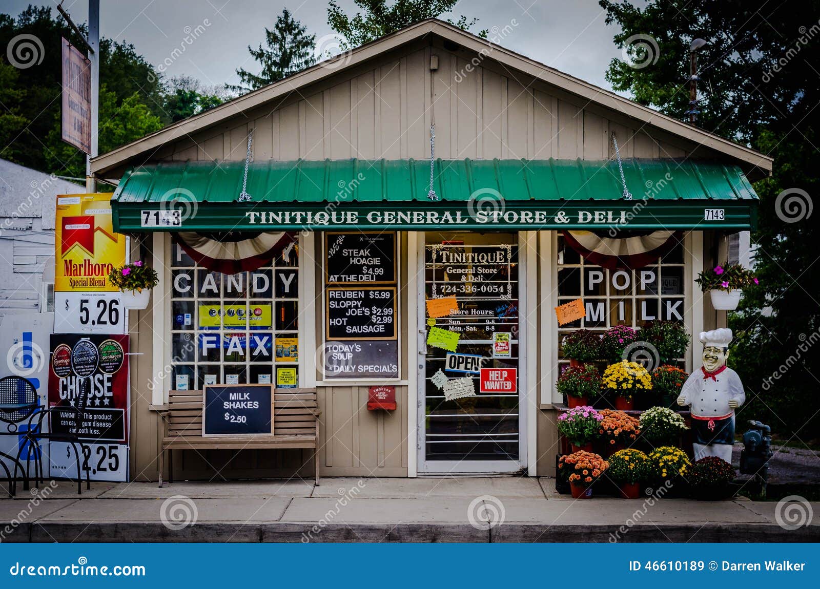 General Store editorial stock image. Image of enon, flowers - 46610189