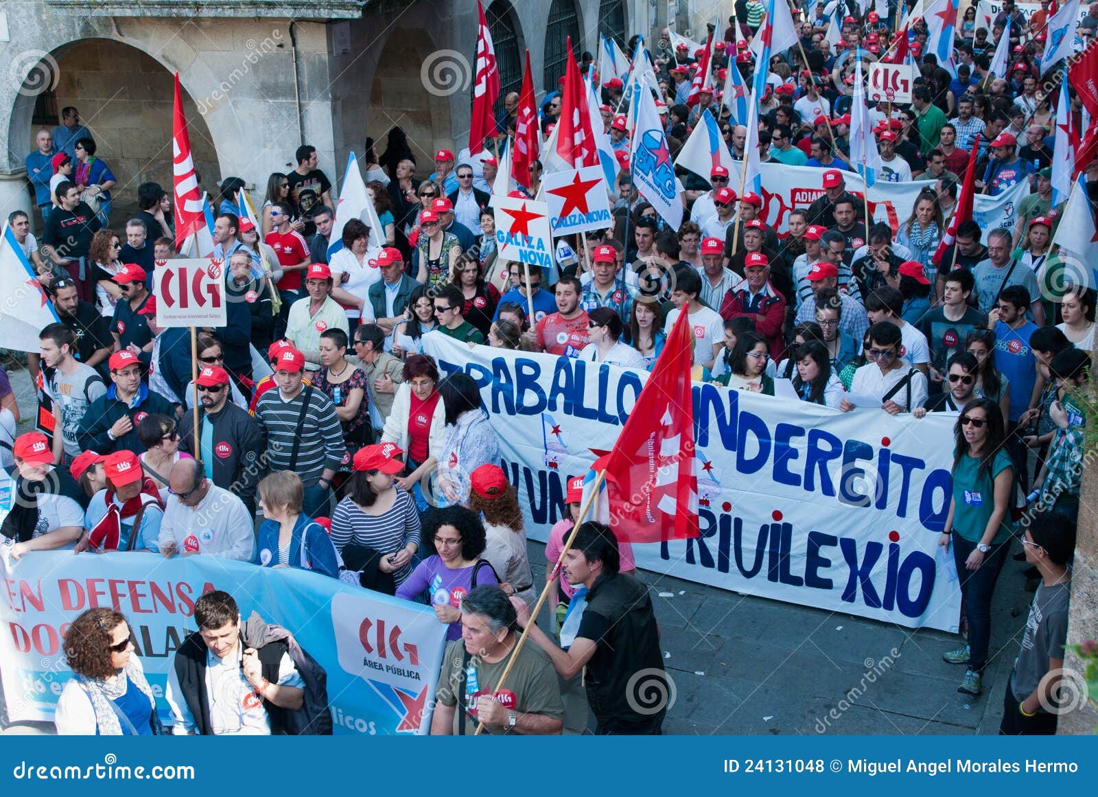 General Strike in Spain editorial stock photo. Image of work - 24131048