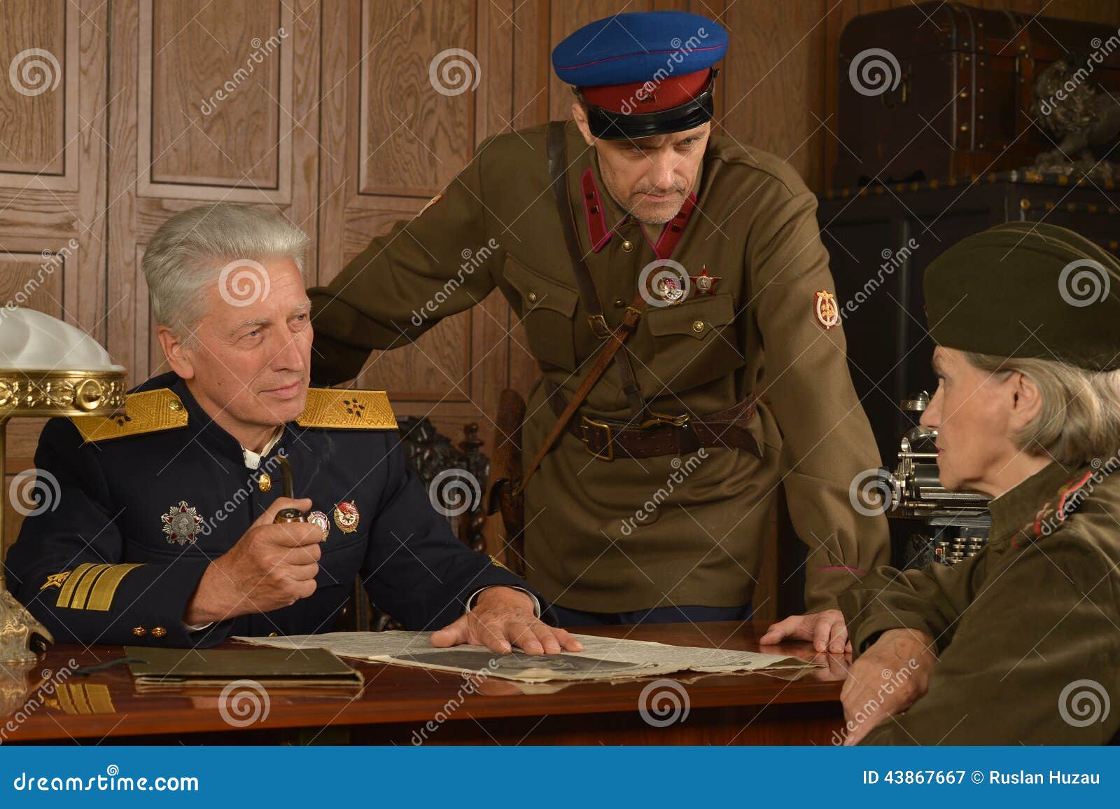 General on the Table with Soldiers Stock Image - Image of arrangement ...
