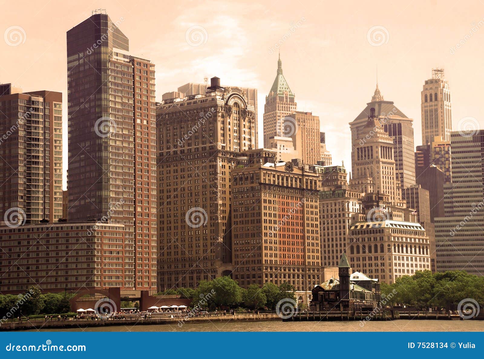 General urban view stock photo. Image of skyscraper, river - 7528134