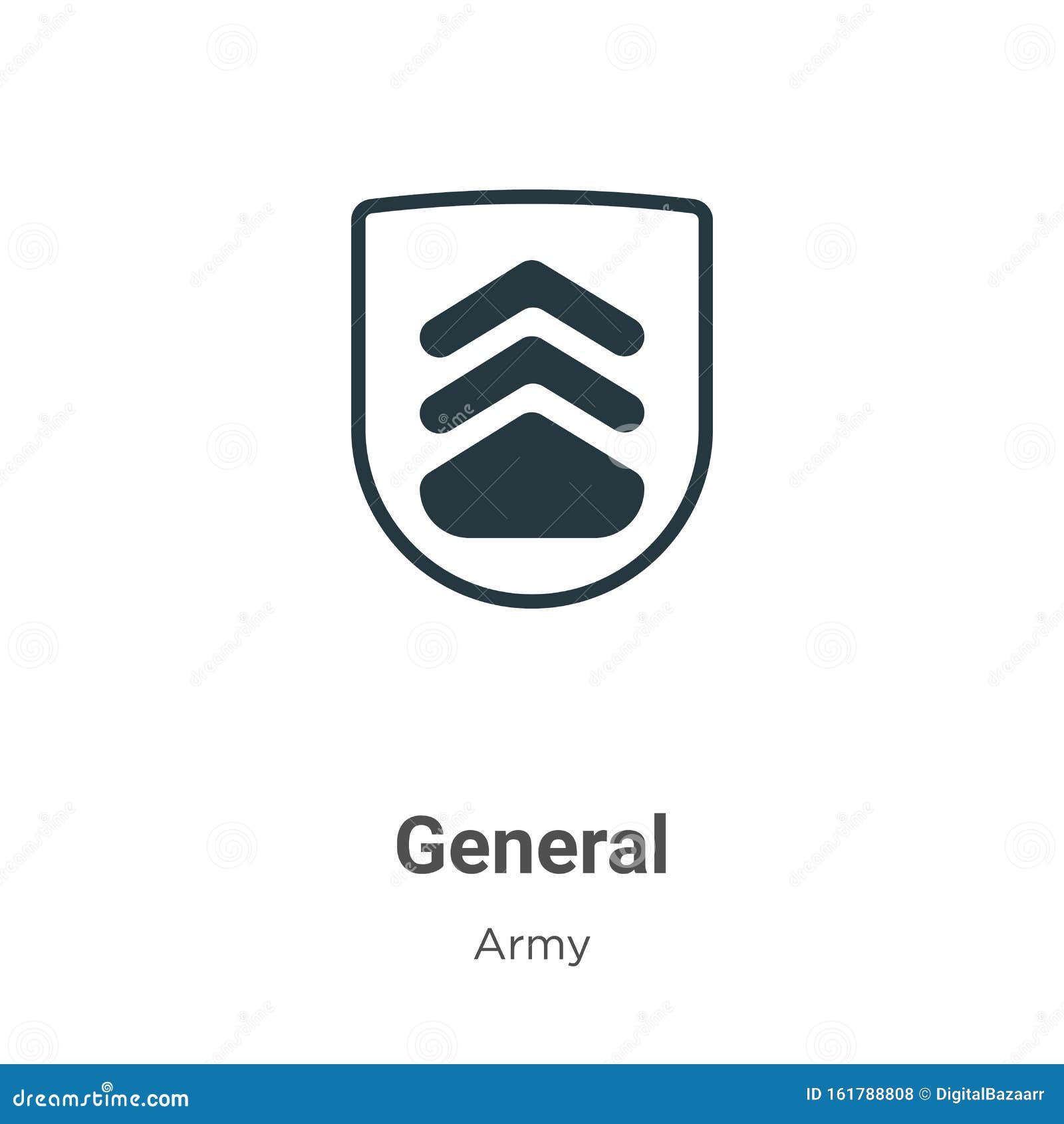 General Vector Icon on White Background. Flat Vector General Icon ...