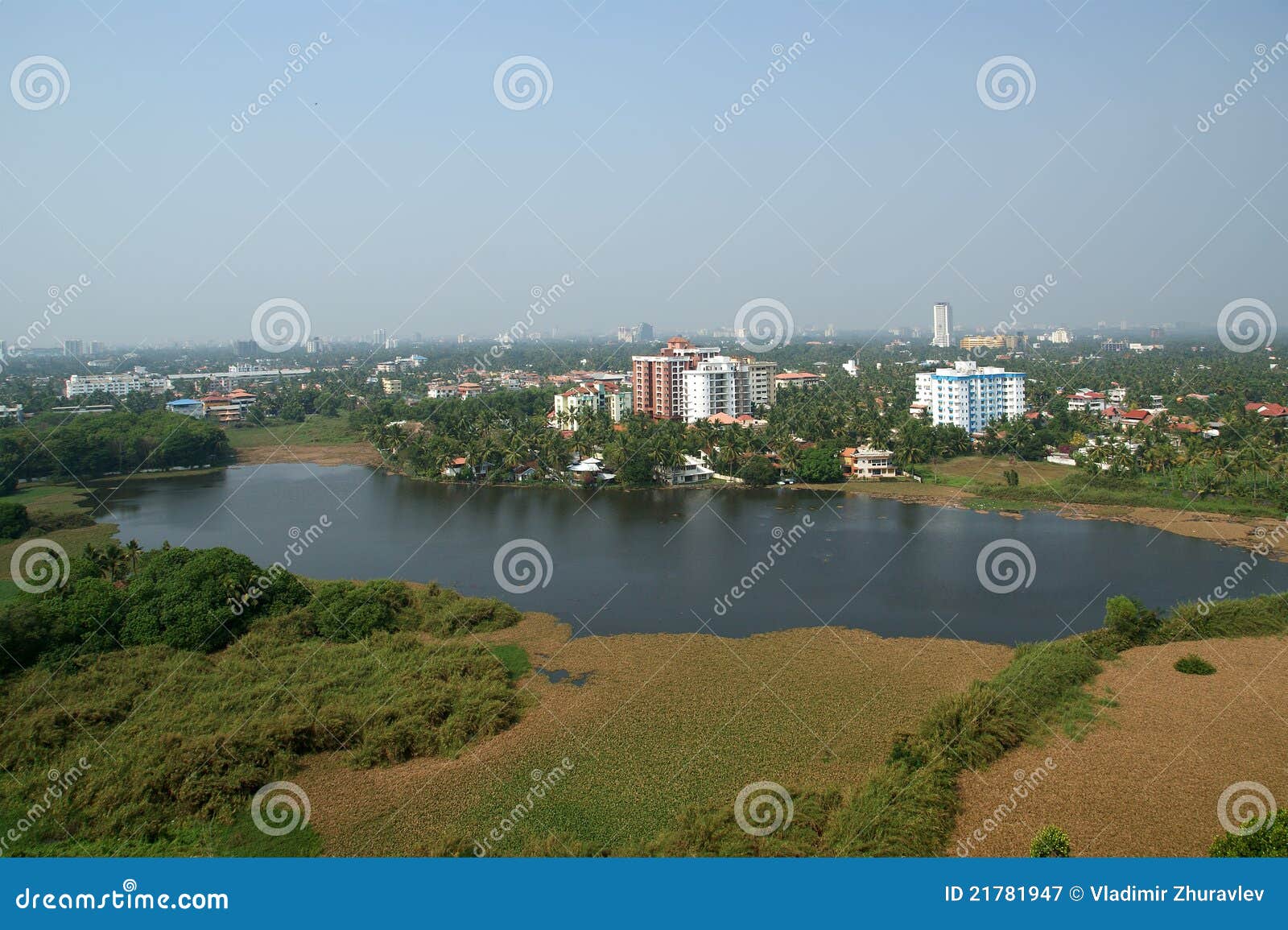 View Of Kochi City Suburbs From The Viewpoint At Kiyotakiji, Temple ...