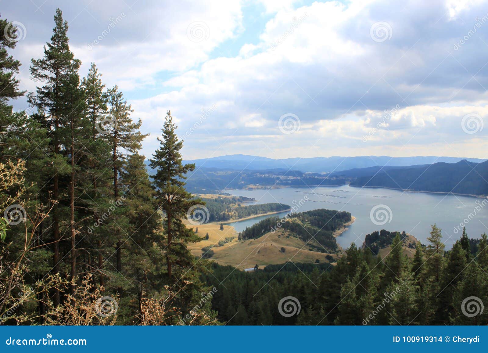 Dospat dam in Bulgaria stock photo. Image of beautiful - 100919314