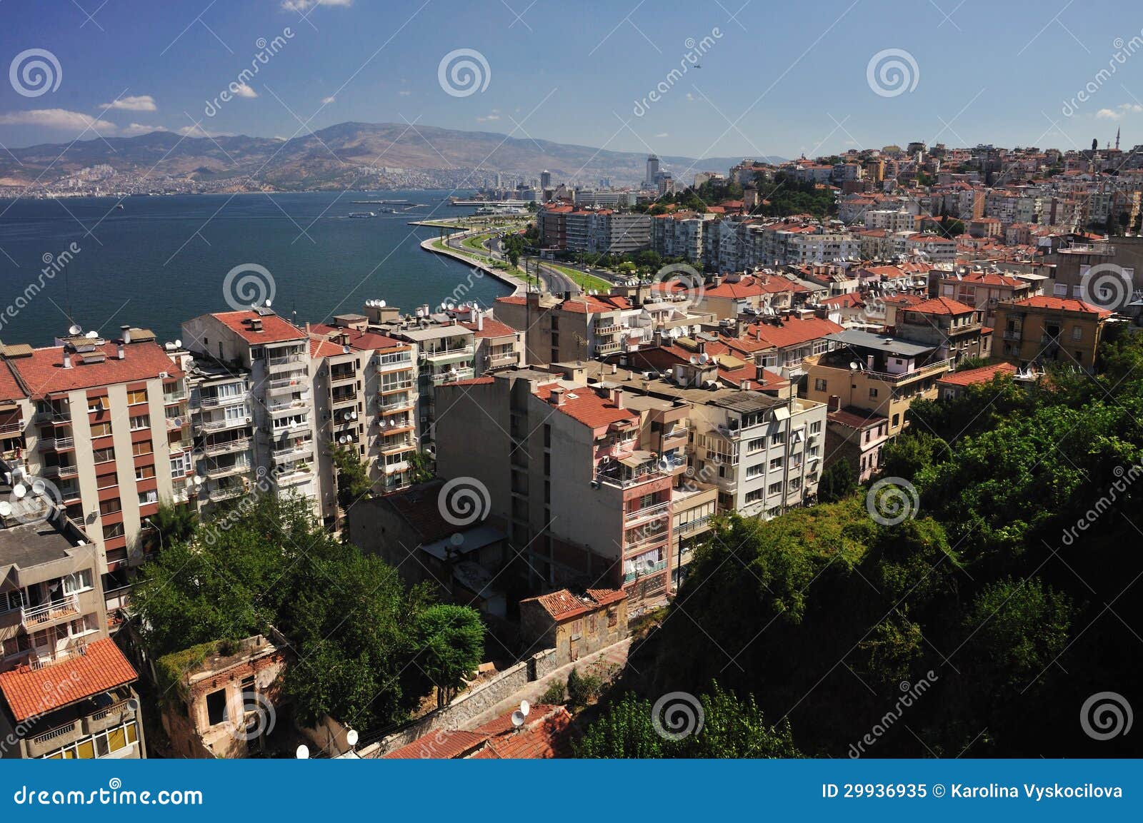 General View on Izmir, Turkey Stock Image - Image of overview, roof ...