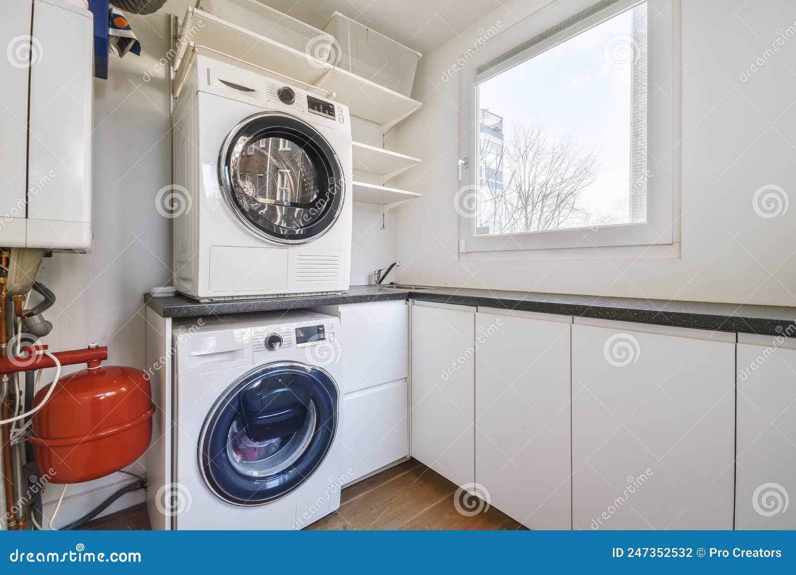 General View of the Laundry Room Stock Photo - Image of design, room ...