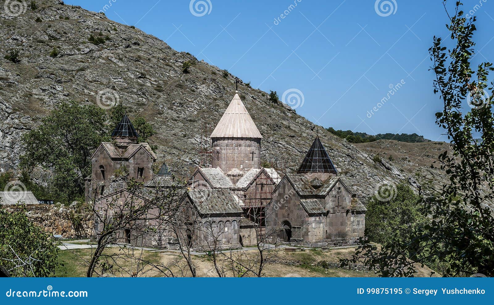 General View of the Monastery Complex Goshavank. Stock Image - Image of ...