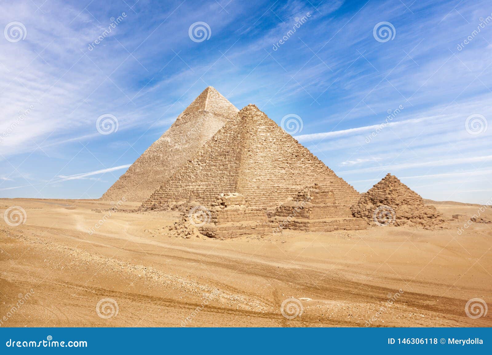 General view of pyramids stock photo. Image of famous - 146306118