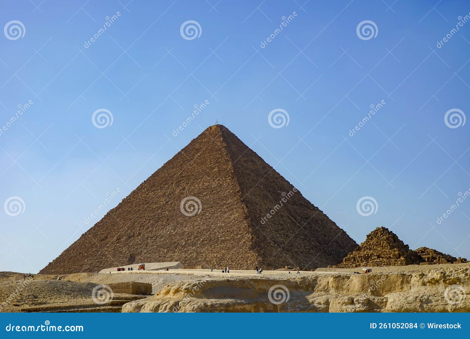General View of Pyramids with Sphinx Stock Photo - Image of sphinx ...