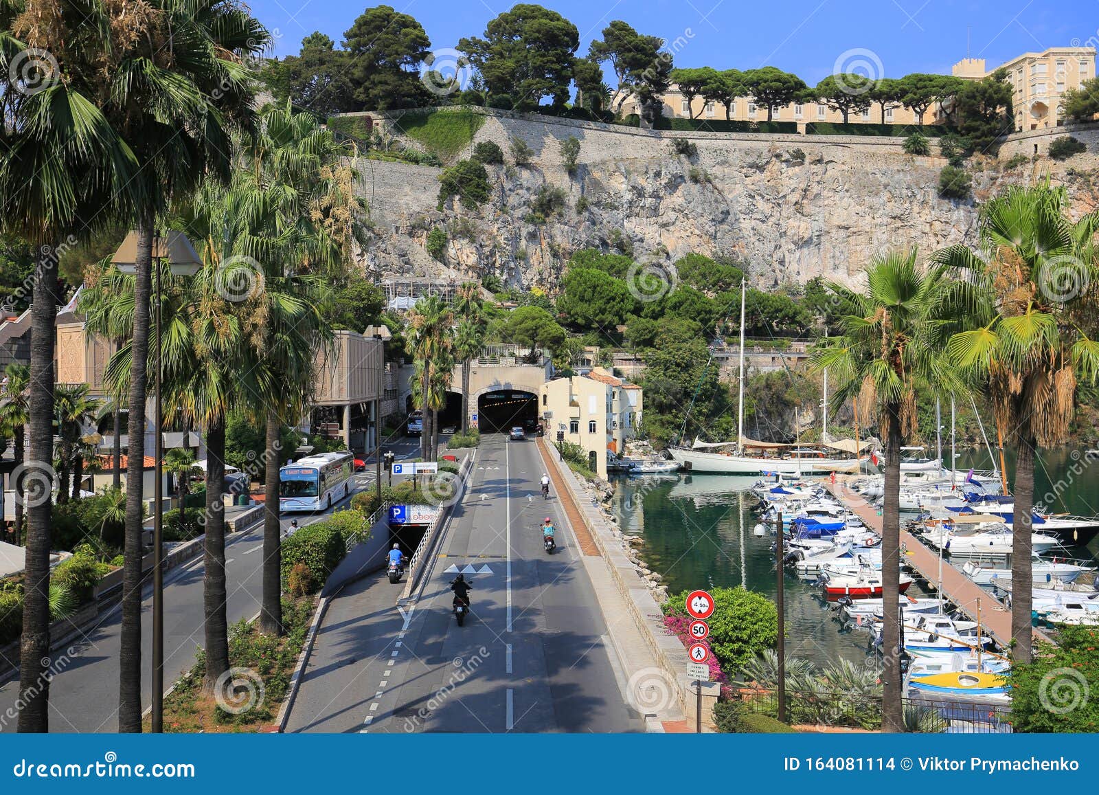 General View of the Road in Monaco Editorial Stock Image - Image of ...