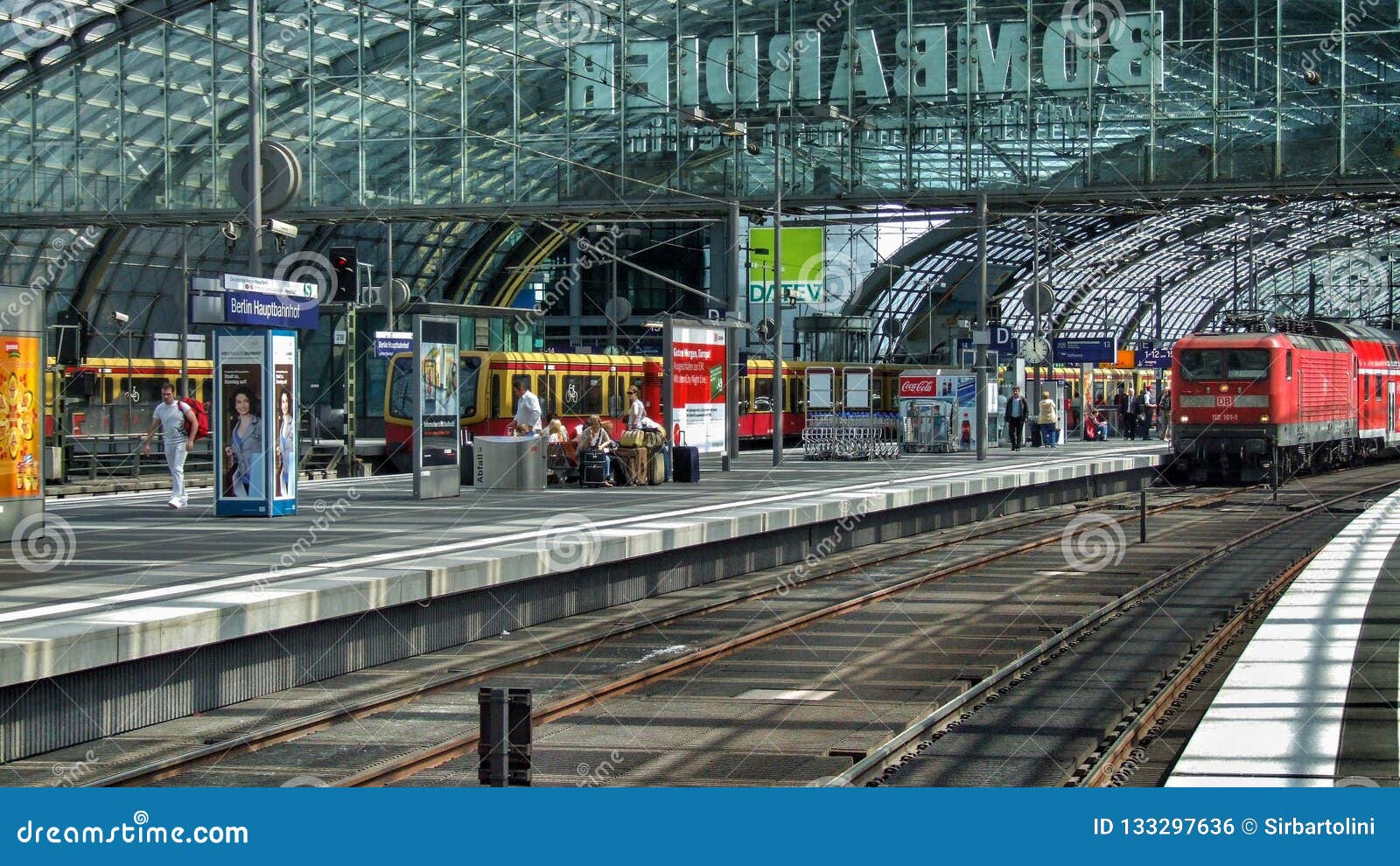 General View on Traffic in Berlin Central Railway Terminal Editorial ...