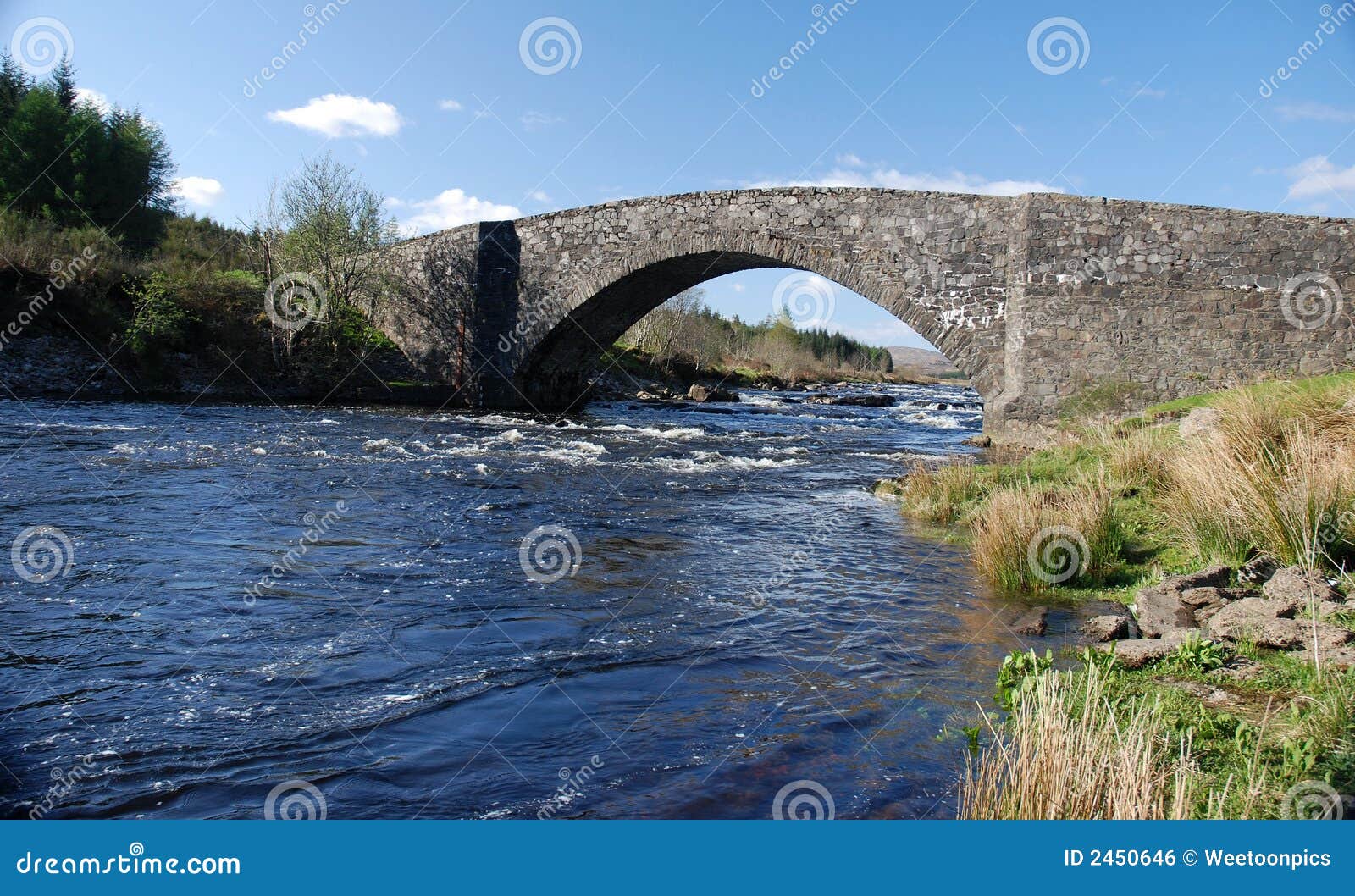 General Wade Bridge. stock photo. Image of wade, riverbank - 2450646