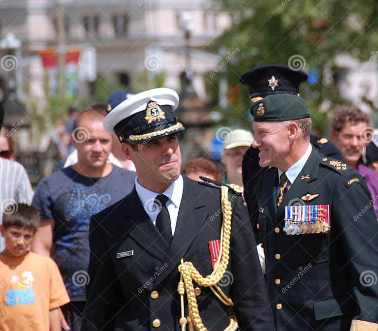 General Walter Natynczyk and Admiral Thibault Editorial Stock Image ...