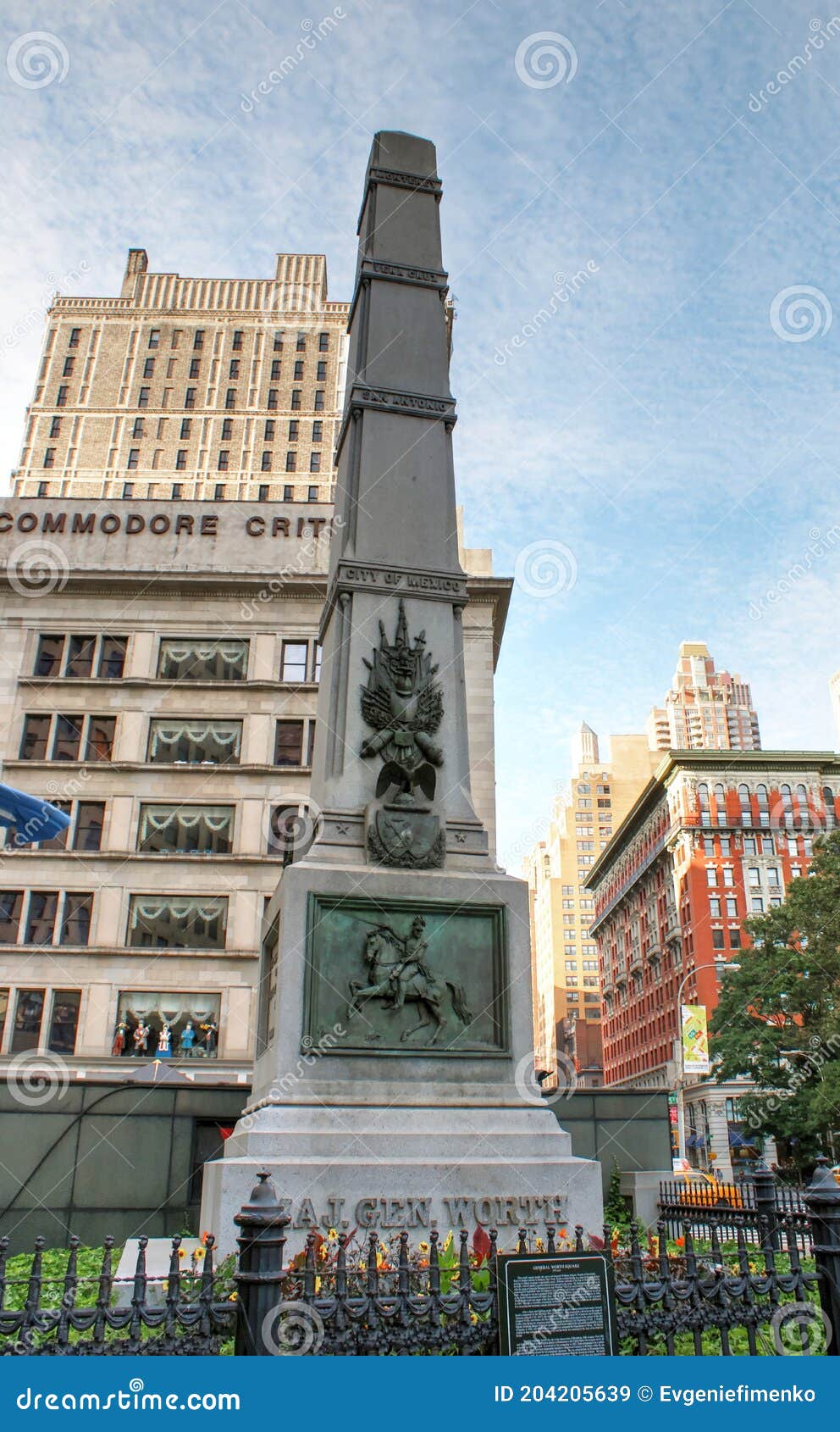 General William Jenkins Worth Monument in New York City Editorial Stock ...