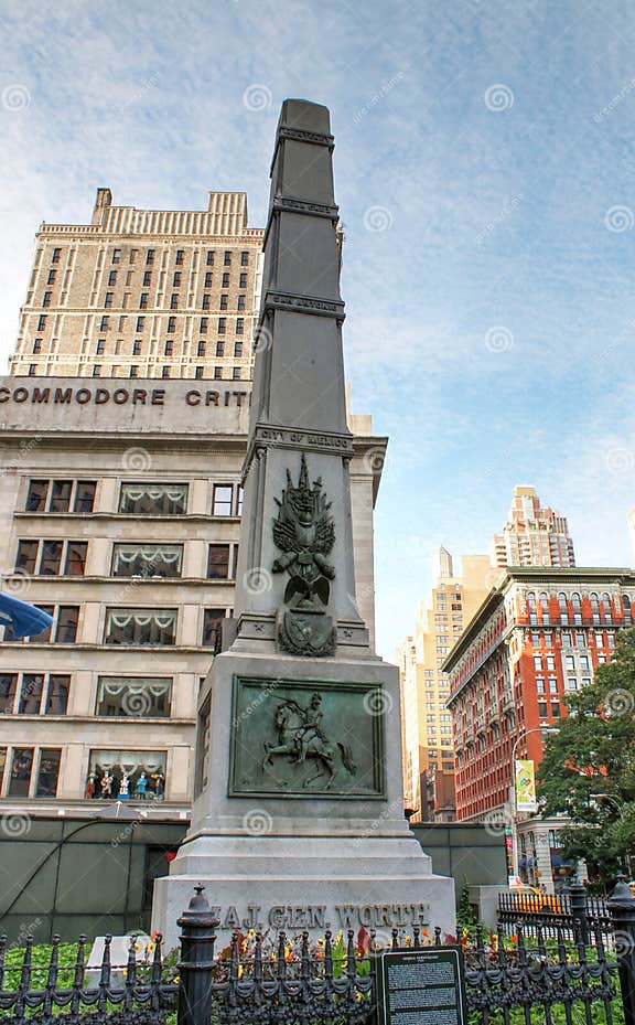 General William Jenkins Worth Monument in New York City Editorial Stock ...