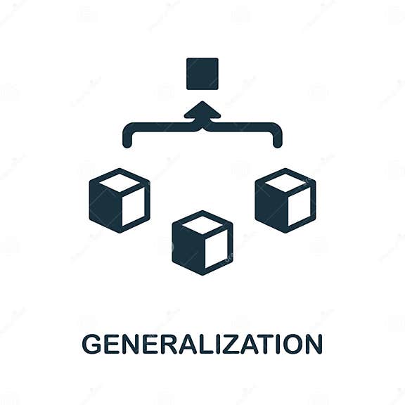 Generalization Icon. Monochrome Sign from Cognitive Skills Collection ...