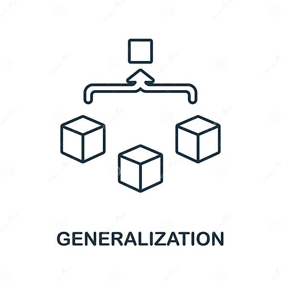 Generalization Icon. Line Element from Cognitive Skills Collection ...