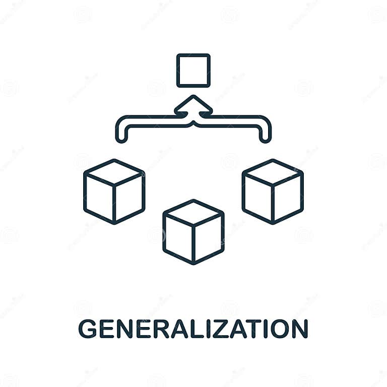 Generalization Icon. Line Element from Cognitive Skills Collection ...