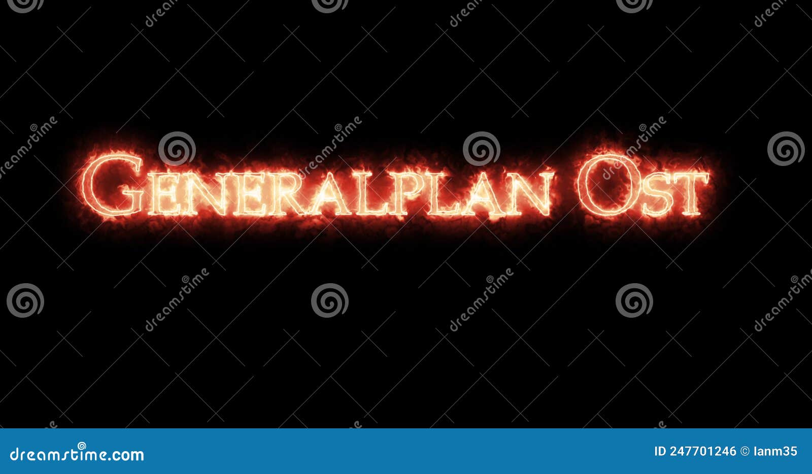 Generalplan Ost Written with Fire. Loop Stock Footage - Video of ...