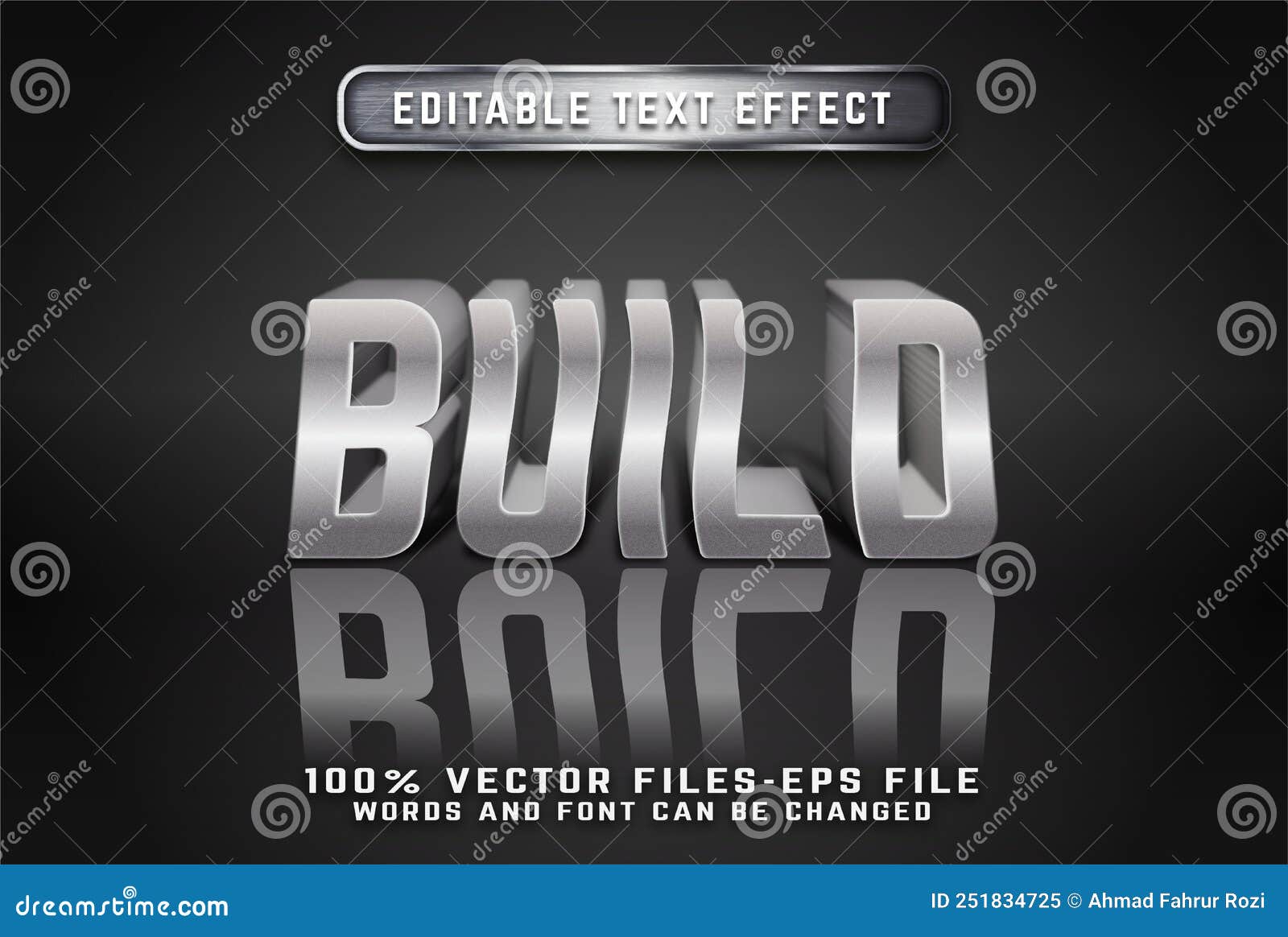 Generar Vectores Premium De Efecto De Texto 3d Ilustración del Vector - Ilustración de edificio ...