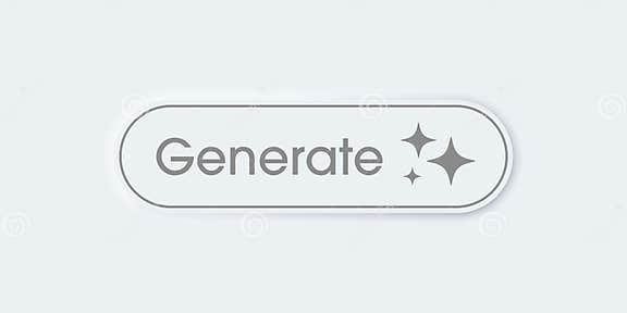 Generate Ai Button Buttons With Generate Ai Symbols Flat Design Style For Apps Websites