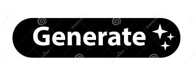 Generate AI Button. LLM Artificial Intelligence Icon. Machine Learning Generator Sign Stock ...