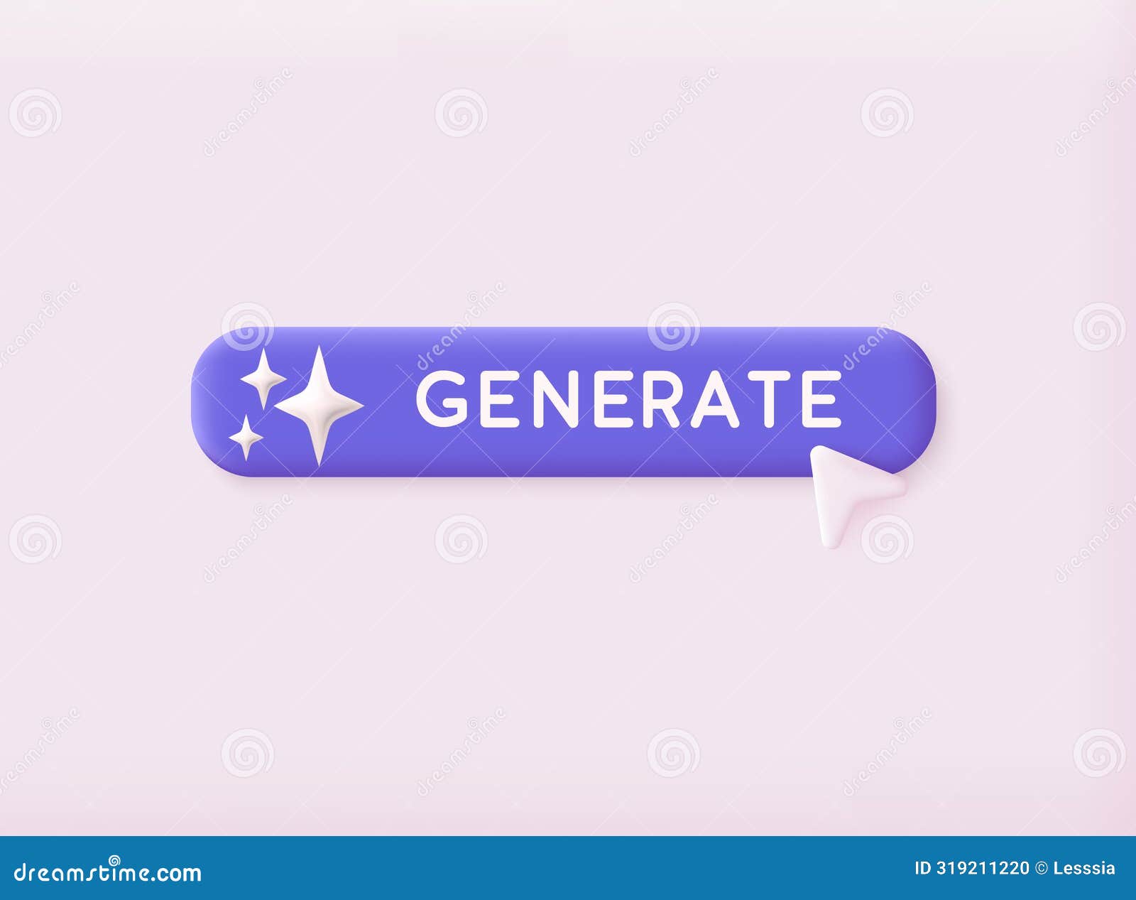 Generate AI Button. Machine Learning. Generate Image and Text Sign ...