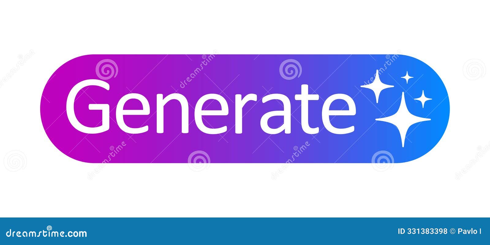 Generate AI Button, Generate Sign, Chat with AI, Artificial ...