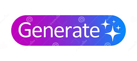 Generate AI Button, Generate Sign, Chat with AI, Artificial ...