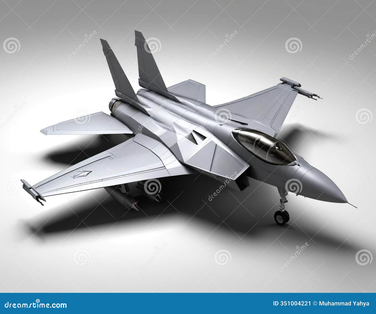 3D-rendered Model of a Fighter Jet, Designed with Clean, Sharp Edges ...