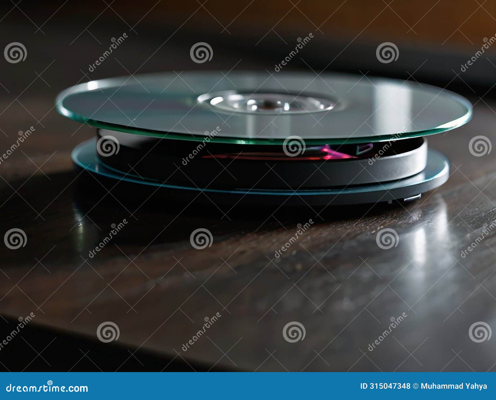 Illustration of a CD DVD Cassette on a Table Stock Illustration ...