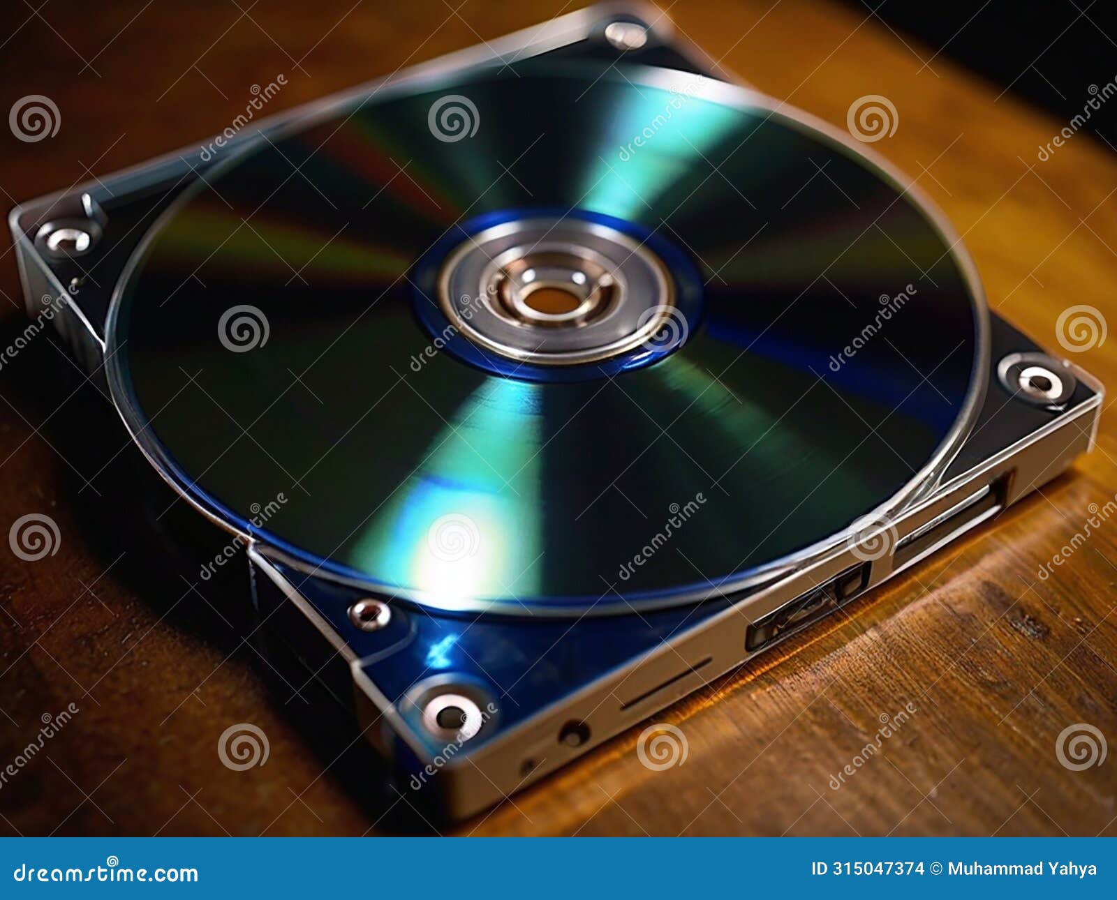 Illustration of a CD DVD Cassette on a Table Stock Illustration ...
