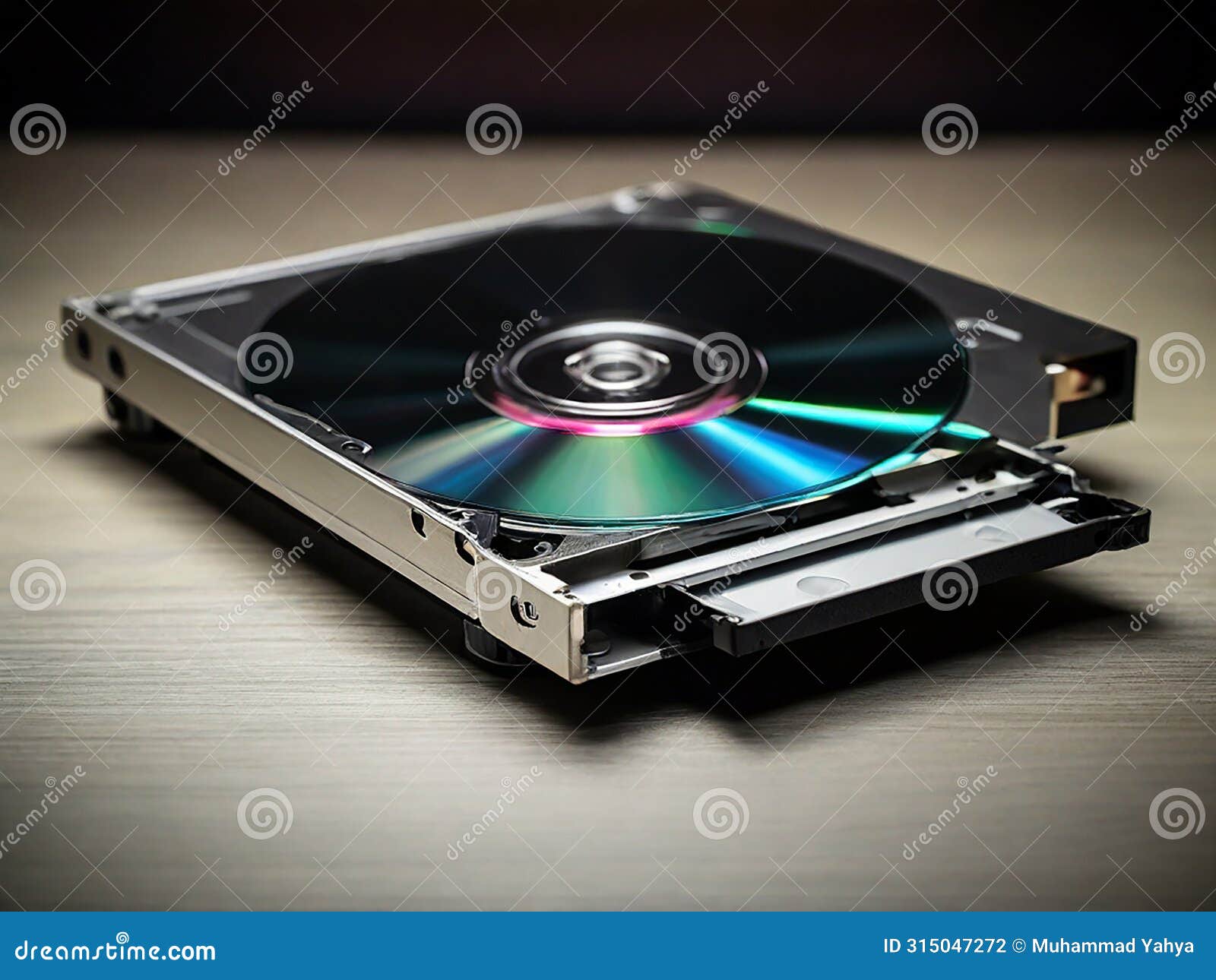 Illustration of a CD DVD Cassette on a Table Stock Illustration ...