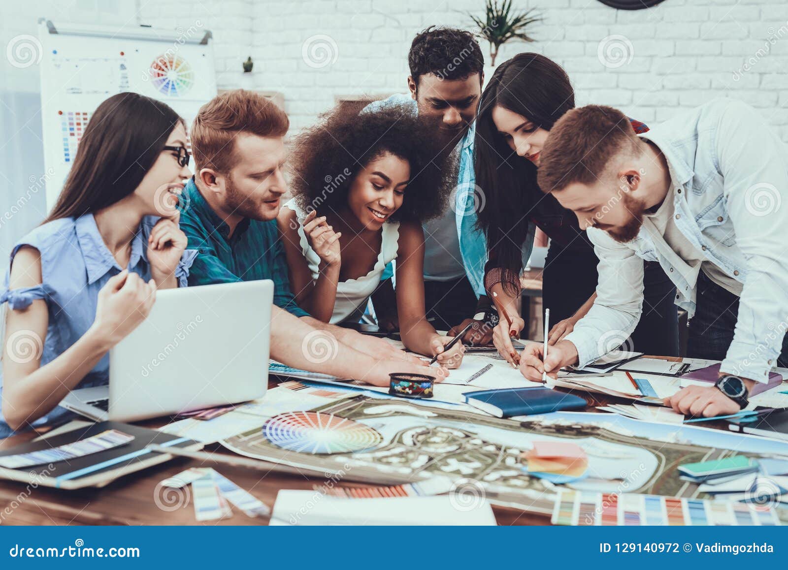 Generate Idea. Spend Brainstorming. Teamwork. Stock Photo - Image of ...