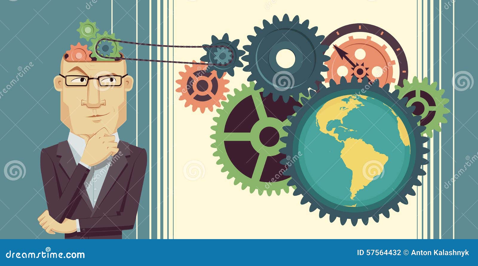 Generate ideas stock vector. Illustration of brain, doubt - 57564432